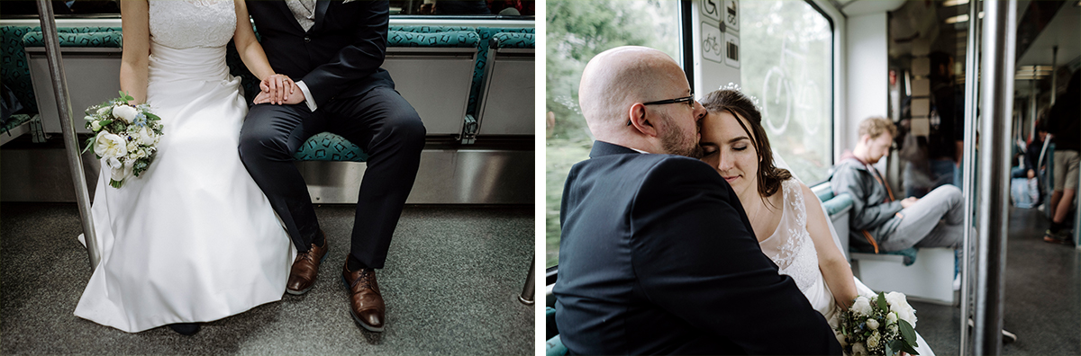 Zionskirche Berlin Hochzeit mit U-Bahn Paarfotos - Hochzeitsfotograf